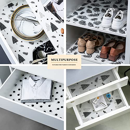 MAMUNU 3 PCS Shelf Liners for Kitchen Cabinets, Non-Adhesive EVA Drawer Liner, Waterproof and Non-Slip Refrigerator Cupboard Mat for Cabinet, Drawers, Dining Tables, Dressers(17.7" x 47.2")