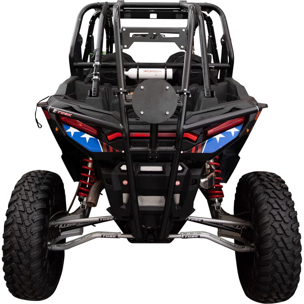 Tusk UTV Rear Bumper, Cargo Rack, and Spare Tire Carrier Compatible with Polaris RZR XP 1000