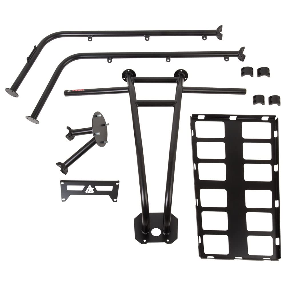 Tusk UTV Rear Bumper, Cargo Rack, and Spare Tire Carrier Compatible with Polaris RZR XP 1000