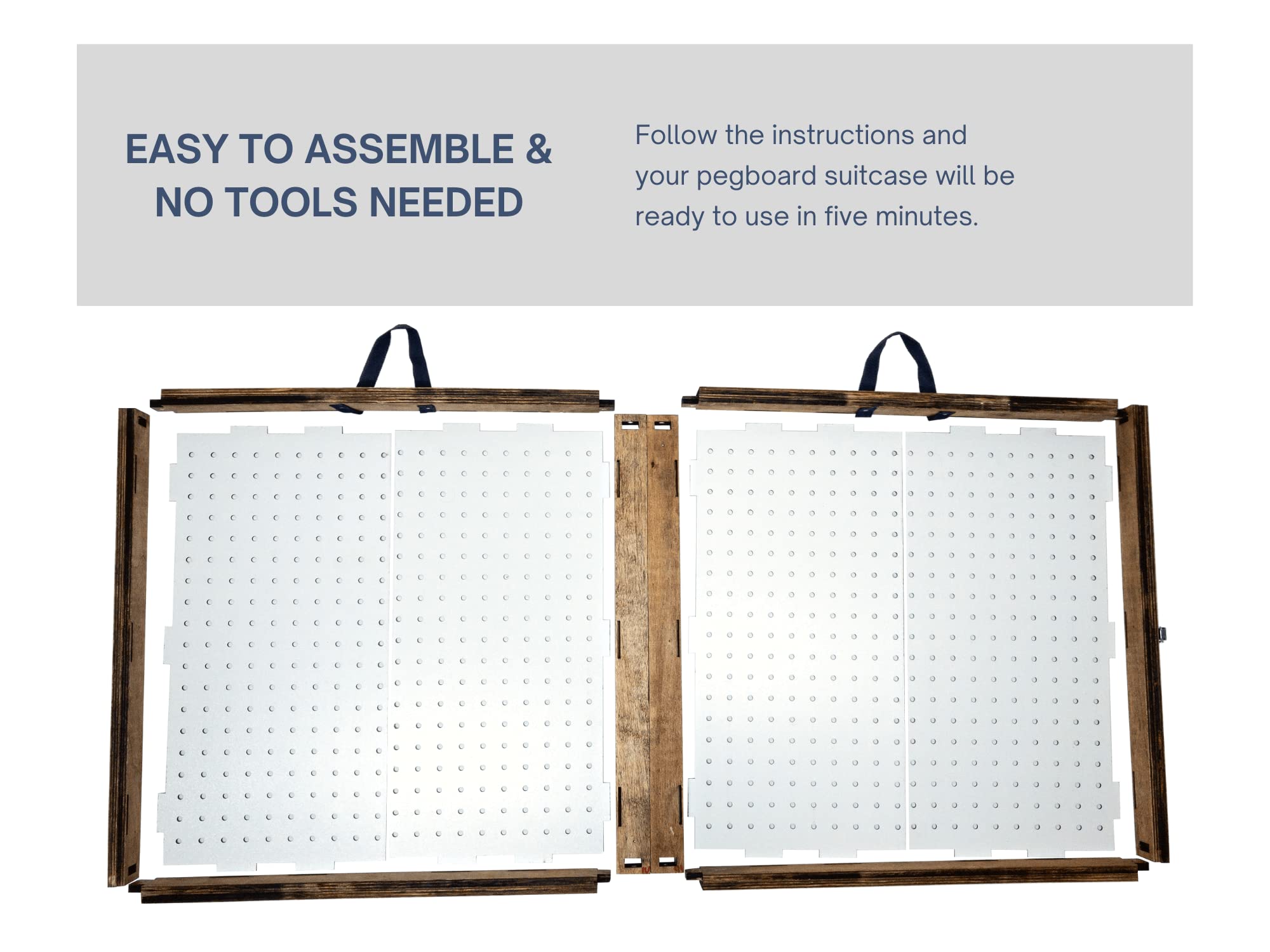 Unroofed&Sky Portable Pegboard Display Stand for Craft Shows - Paparazzi Jewelry Display White