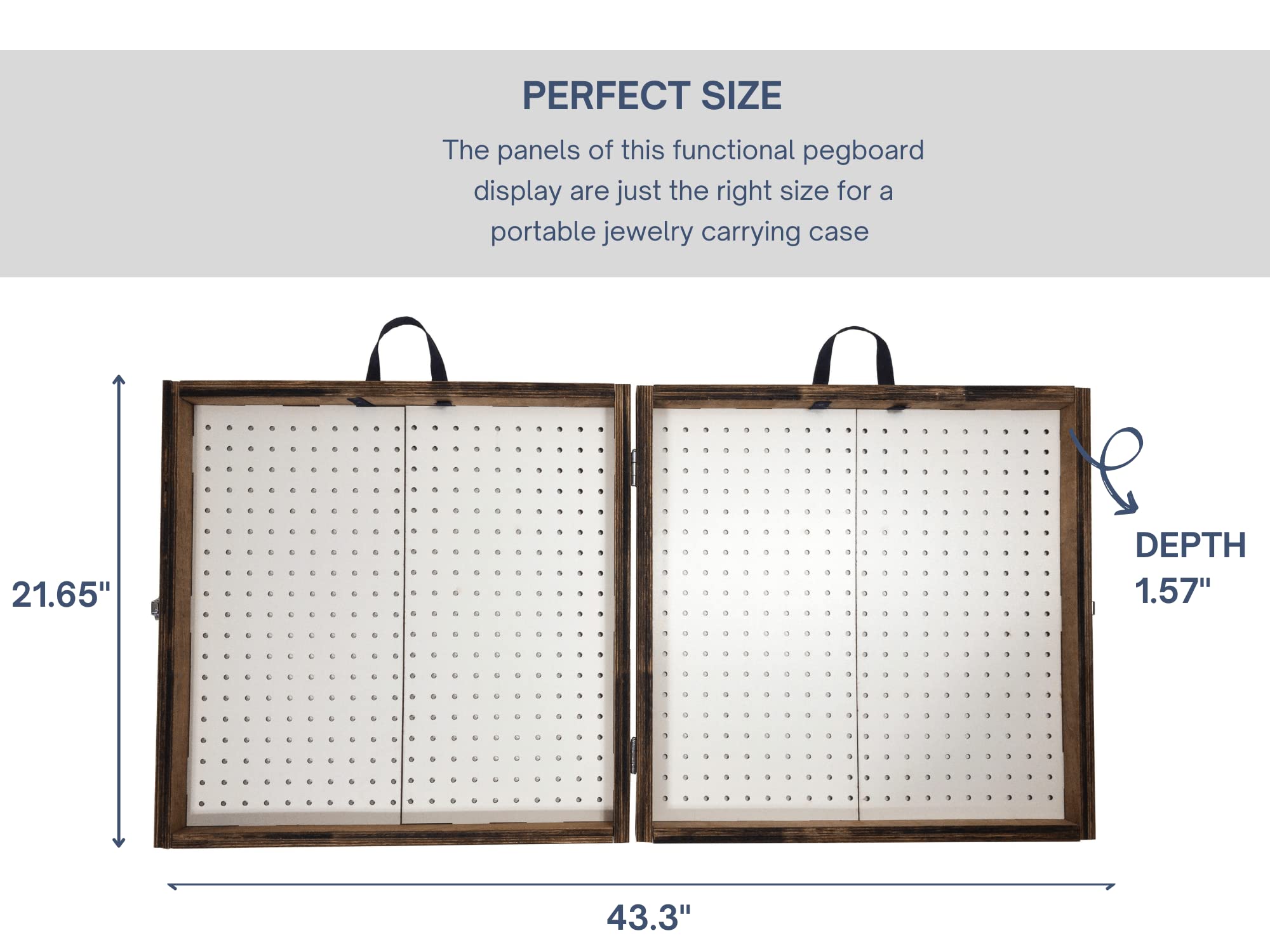 Unroofed&Sky Portable Pegboard Display Stand for Craft Shows - Paparazzi Jewelry Display White