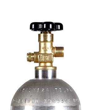 New 5 lb. Aluminum Nitrous Oxide Cylinder Tank with CGA326 Valve DOT Stamped