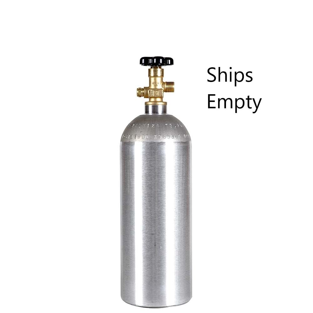 New 5 lb. Aluminum Nitrous Oxide Cylinder Tank with CGA326 Valve DOT Stamped