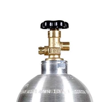 New 10 lb. Aluminum Nitrous Oxide Cylinder Tank with CGA326 Valve DOT Stamped