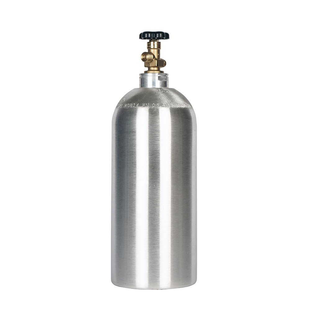 New 10 lb. Aluminum Nitrous Oxide Cylinder Tank with CGA326 Valve DOT Stamped
