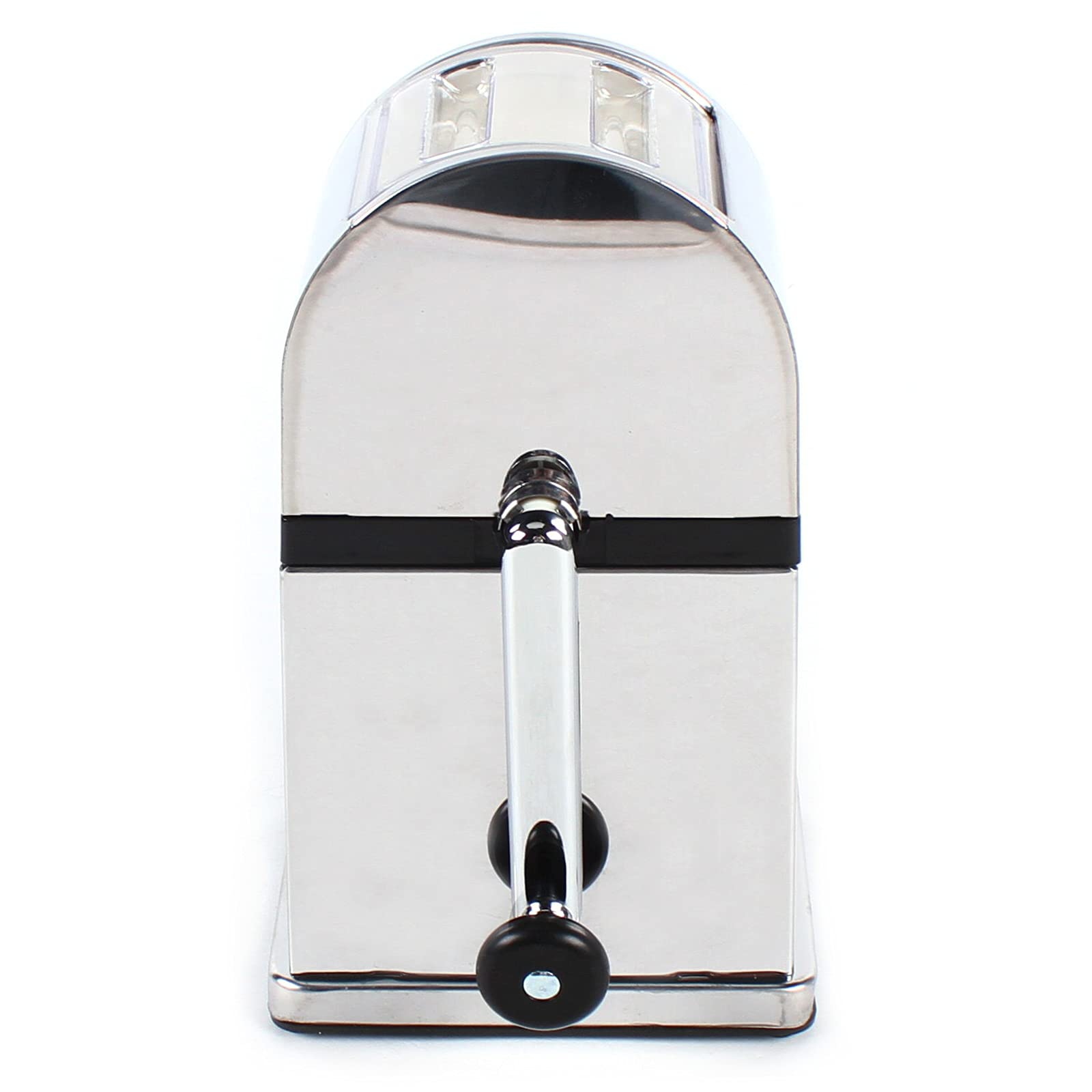 Crushed Ice Maker Manual Ice Shaver Transparent Container Portable Shaved Ice Maker Crushed Ice Machine for Making Cold Drinks Milk Tea and Cocktails