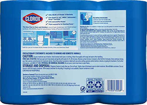 Fresh Step Clorox Disinfectant, 75 Count (Pack of 3), White, 225
