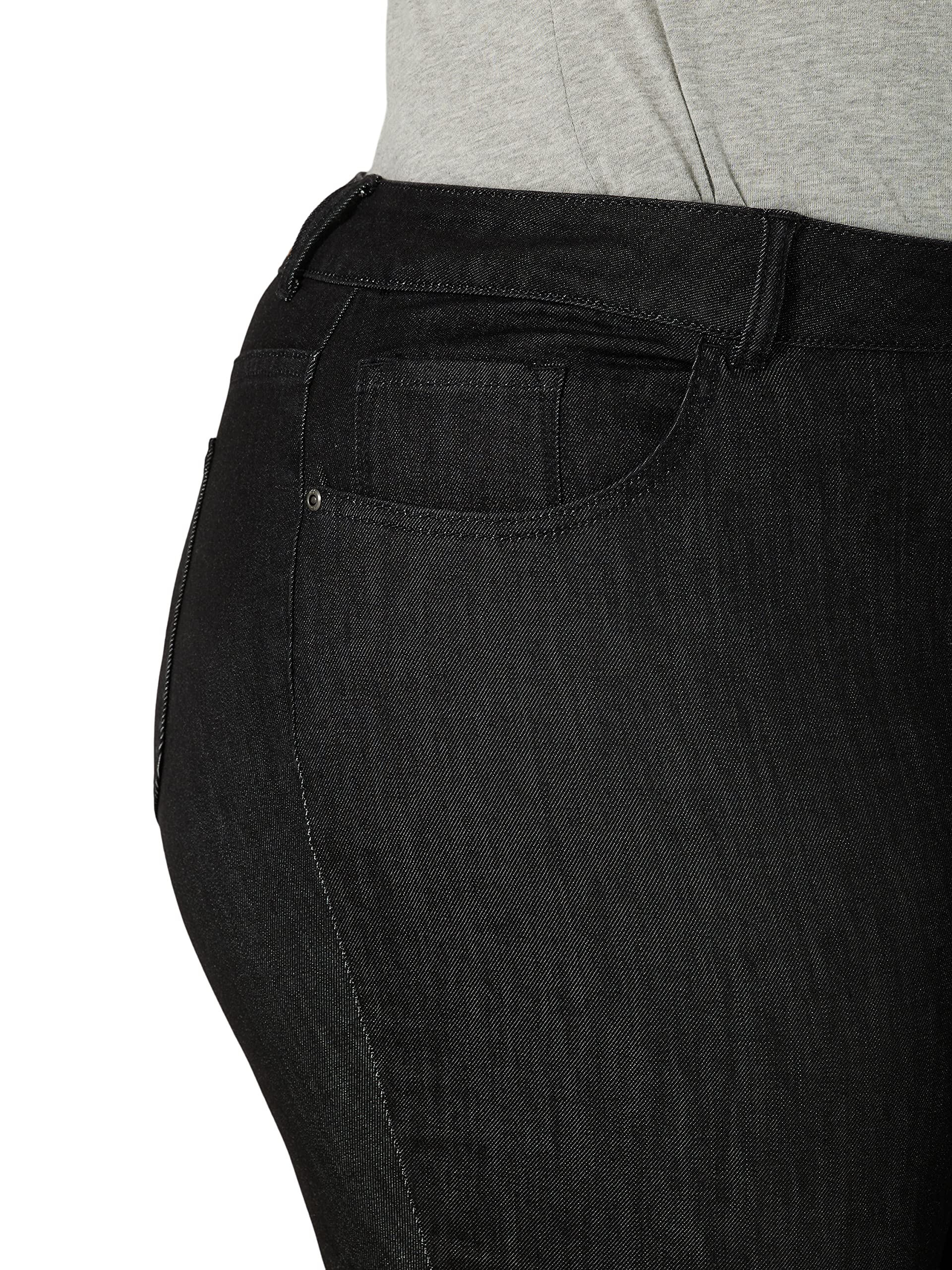 Lee womens Plus Size Legendary Capri Jeans, Black, 20 Plus