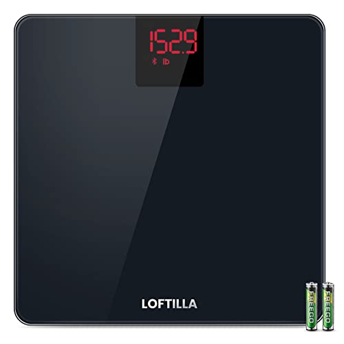 LOFTILLA Scale for Body Weight and BMI, Weight Scales, Digital Bathroom Scale, Smart Scale with App via Bluetooth, 400 lb Capacity Weighing Scale for People