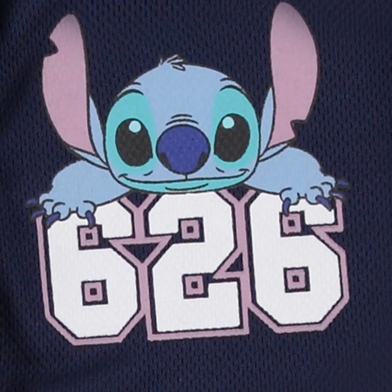 Disney Ladies Lilo and Stitch Shirt - Ladies Classic Lilo and Stitch Baseball Jersey Lilo and Stitch Mesh Jersey (Navy, X-Large)