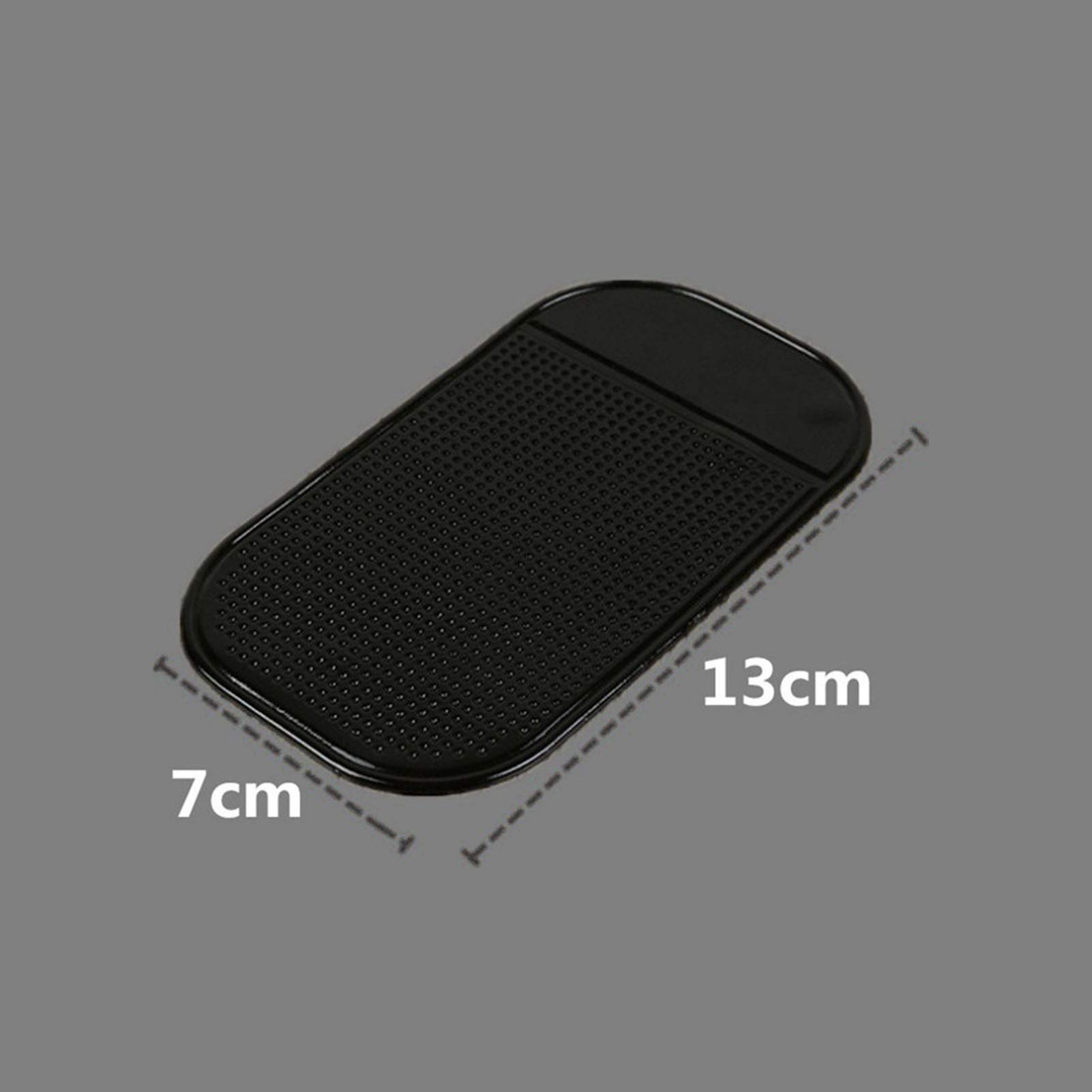 Antislip Car Dash Sticky Pads Cell Phone Dashboard Holder Non-Slip Mat HeatResistant Magic Antislip Mat for Cell Phone, CD, Electronic Devices, Keys, Sunglasses Black