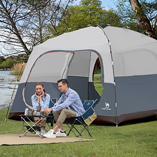 CAMEL CROWN Tents for Camping 7/8 Person Waterproof Easy Setup Folding Camping Tent with 2 Door