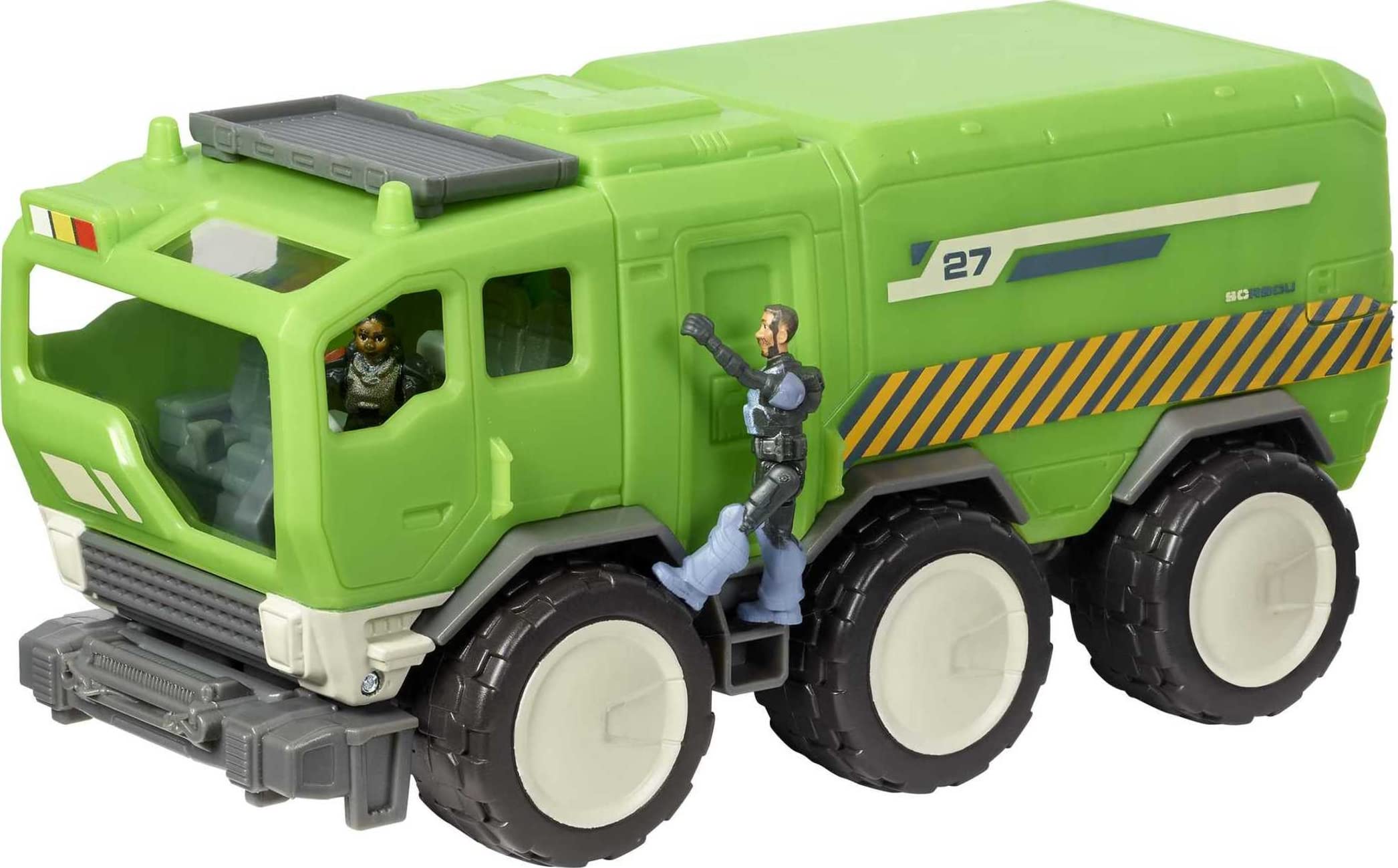 Mattel Disney and Pixar Lightyear Small Toy Vehicle with 2 Figures, Buzz Lightyear Truck, Buzz & Izzy Figures, Hyperspeed Series