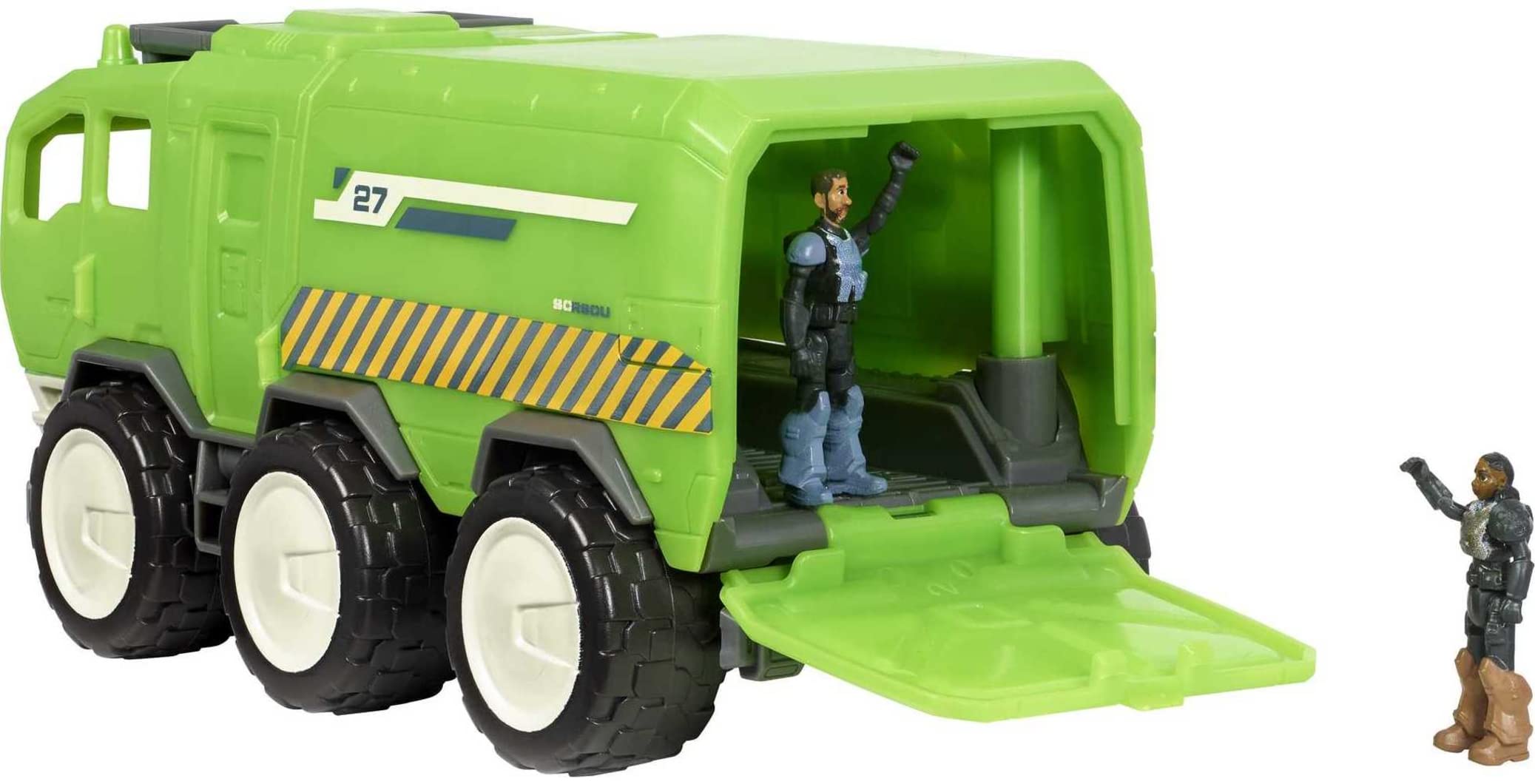 Mattel Disney and Pixar Lightyear Small Toy Vehicle with 2 Figures, Buzz Lightyear Truck, Buzz & Izzy Figures, Hyperspeed Series