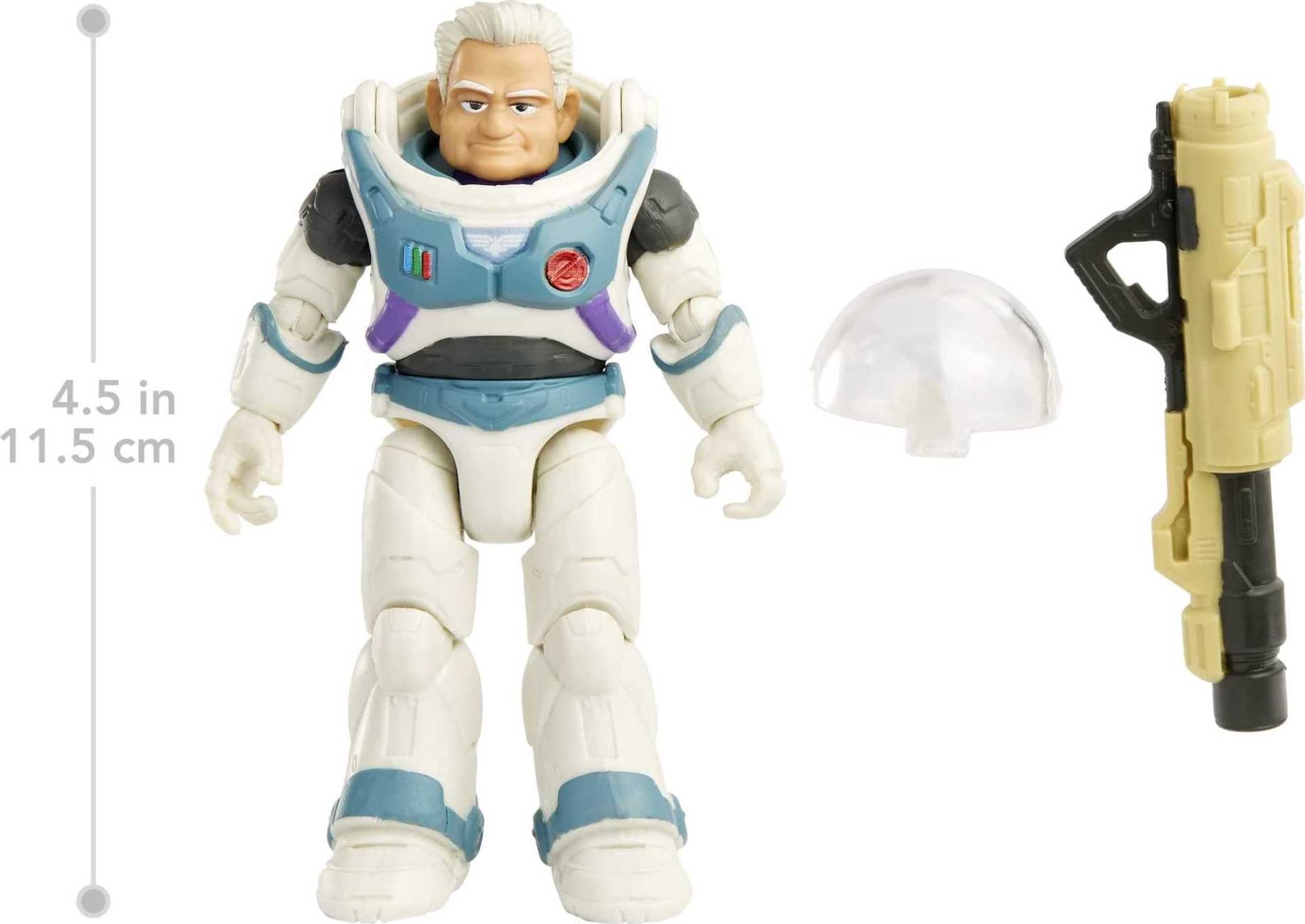 Mattel Disney and Pixar Lightyear Space Ranger Alpha Darby Steel Action Figure, 14 Points of Articulation & Accessories, 5-in Scale