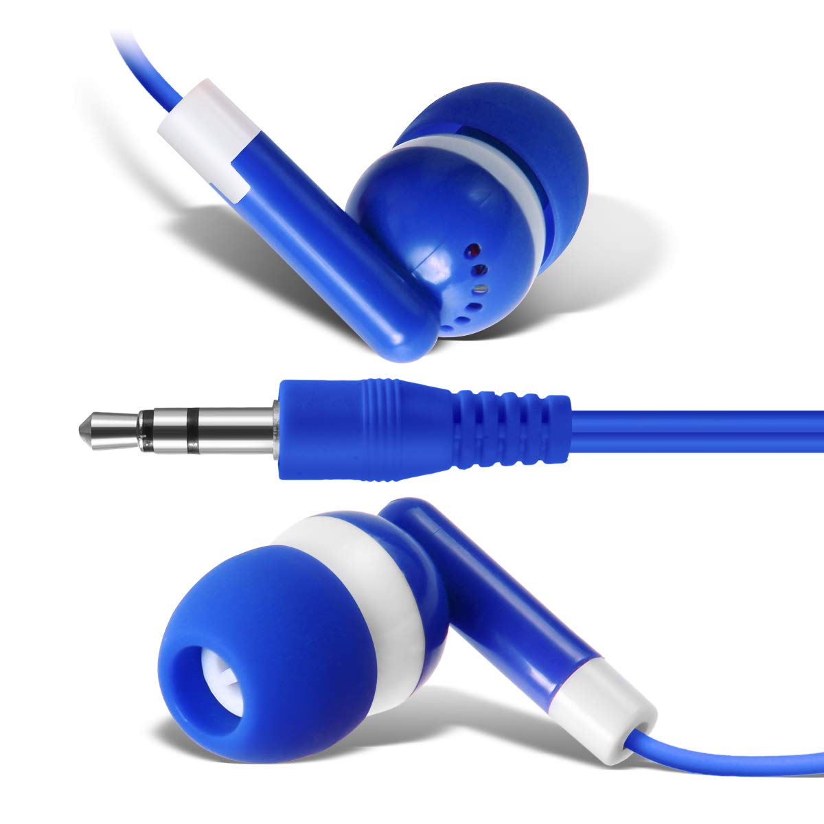 Keewonda Wired Classroom Earbuds for School 50 Pack Bulk Earbuds Headphones for Kids Classoom Students Multipack Earphones for iPad Chromebook Laptops
