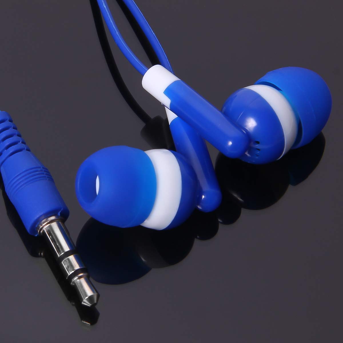 Keewonda Wired Classroom Earbuds for School 50 Pack Bulk Earbuds Headphones for Kids Classoom Students Multipack Earphones for iPad Chromebook Laptops