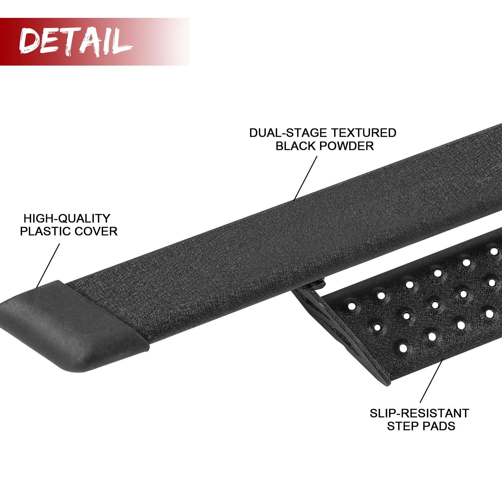 OTHOWE Running Boards Compatible with 2005-2023 ToyotaTacoma Double Cab/Crew Cab with 4 Full-Size Doors (Driver and Passenger Side), Tacoma Step Bars Drop Step Style, 3 Inches.