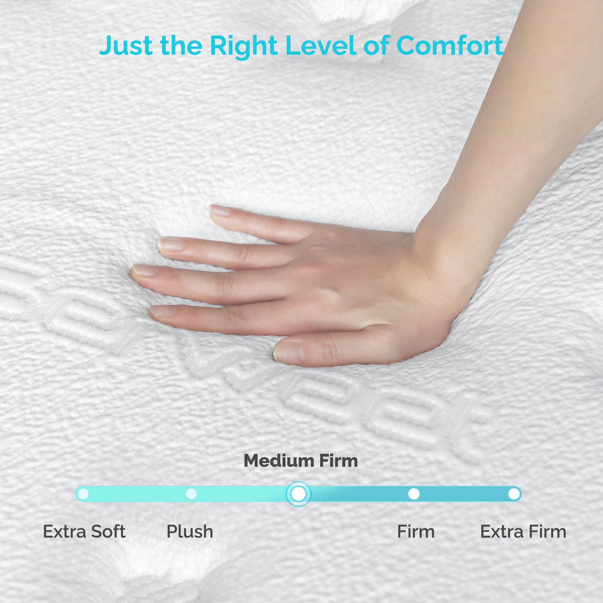 Serweet 8 Inch Memory Foam Hybrid Full Mattress - 5-Zone Pocket Innersprings Motion Isolation - Heavier Coils for Durable Support -Pressure Relieving - Medium Firm - Made in Century-Old Factory
