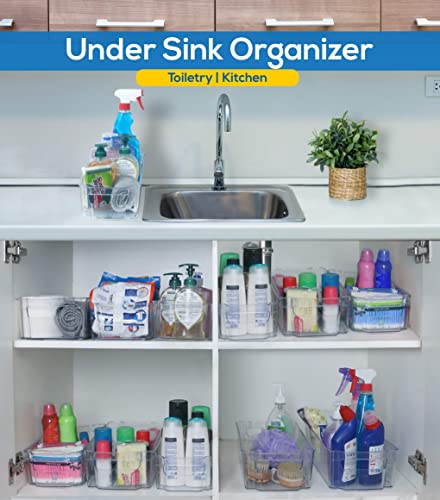 Utopia Home Pantry Organization and Storage - Set of 8 Refrigerator Organizer Bins - Fridge Organizer for Freezers, Kitchen Countertops and Cabinets - BPA Free (Clear)