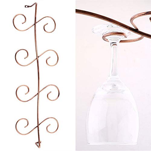 Red Wine Cabinet - 1pc 6 8 Wine Glass Rack Stemware Hanging Under Cabinet Holder Bar Screws - Copper Free Steel Short Carlisle Under Rubbed Large Commercial Stainless Glass Stemware Bronze In