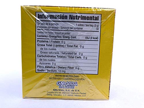 SmileMore Pinalim Tea/Te de Pinalim Mexican Version- Pineapple, Flax, Green Tea, White Tea - 30 Day Supply