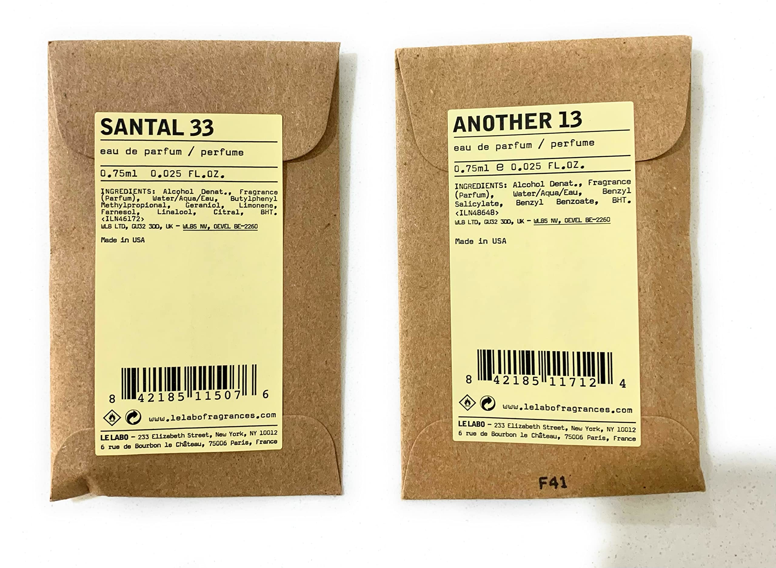 Le Labo Santal 33 & Another 13 Combo Pack (0.75ml/0.025 fl oz)