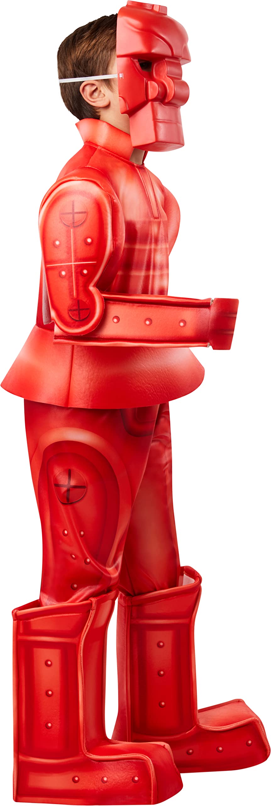Rubies Child's Mattel Rock 'Em Sock 'Em Robots Red Rocker Deluxe Costume, As Shown, Large