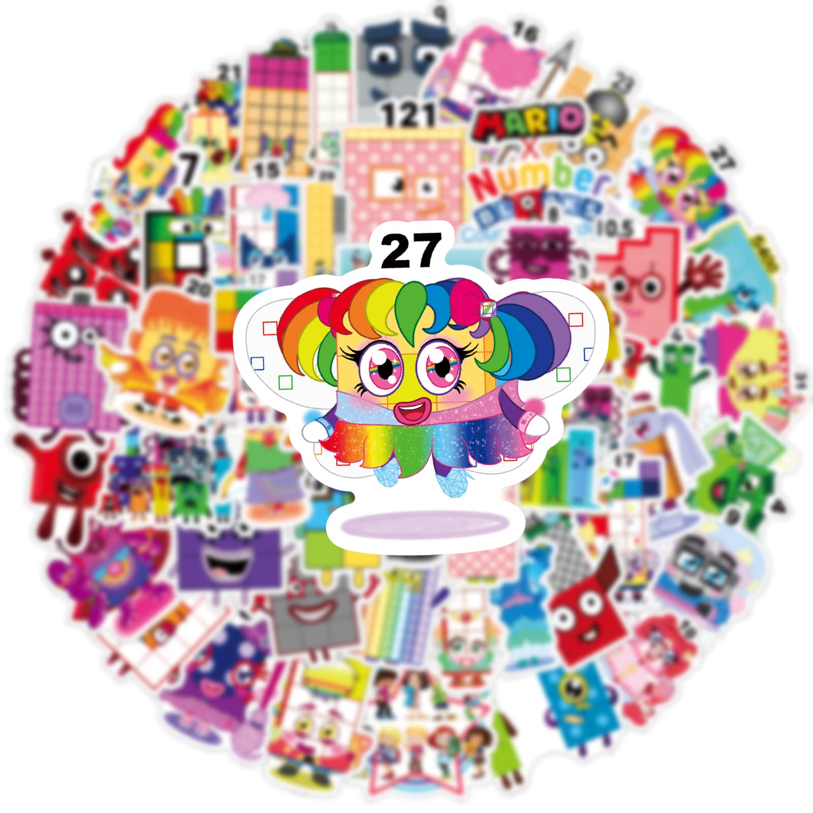 52pcs Animated TV Series Cartoon Deacls Stickers Pack | Anime PVC Waterproof Sticker for Adults Water Bottle Skateboard Scrapbook