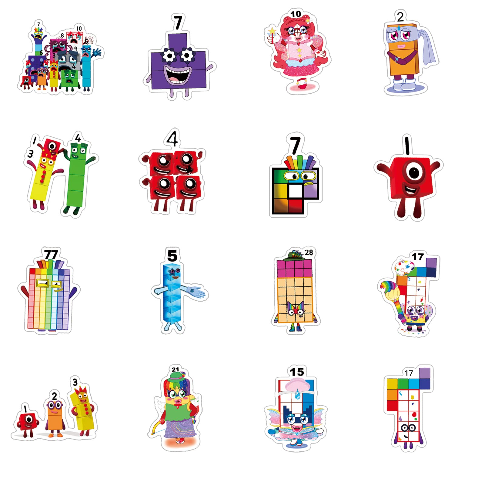 52pcs Animated TV Series Cartoon Deacls Stickers Pack | Anime PVC Waterproof Sticker for Adults Water Bottle Skateboard Scrapbook