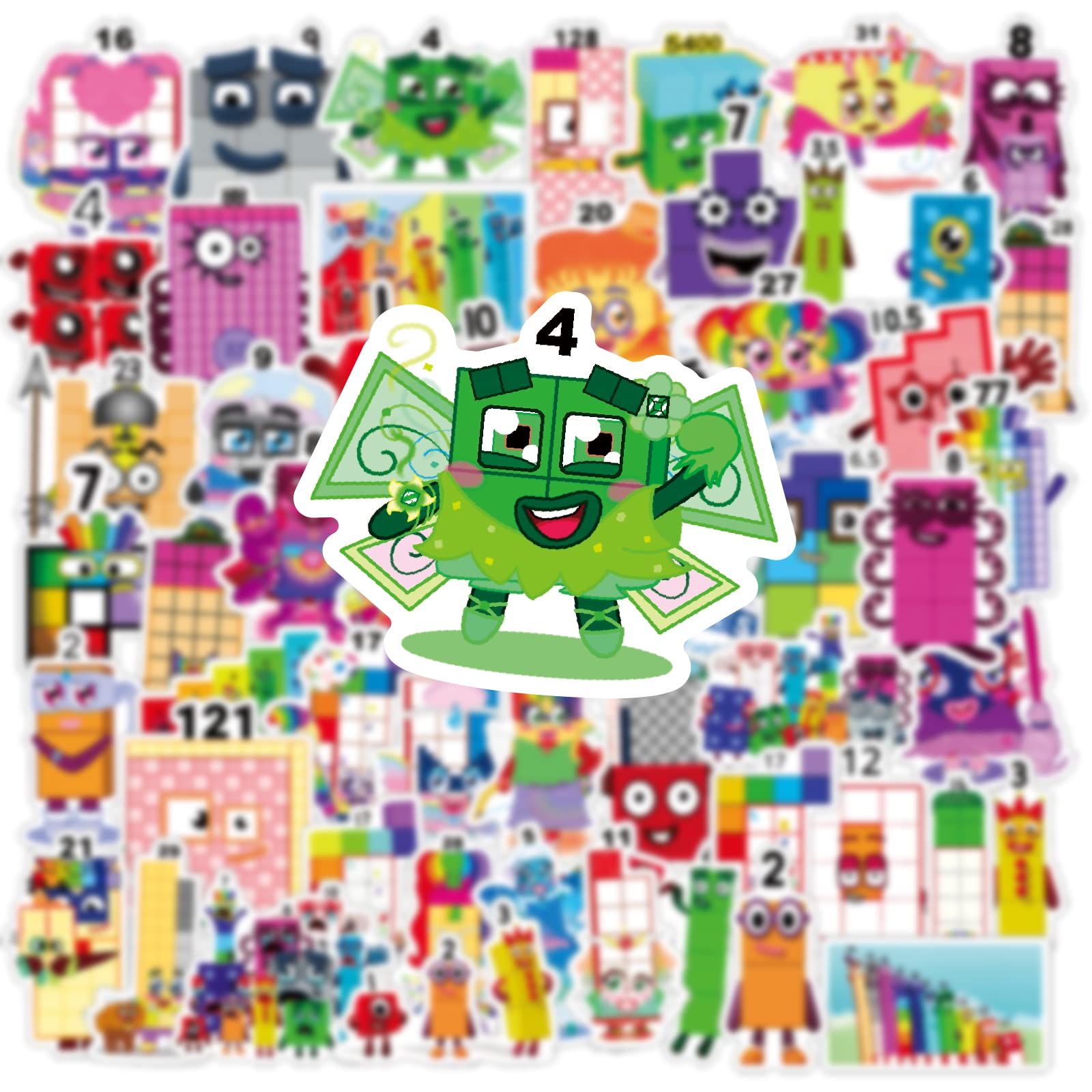 52pcs Animated TV Series Cartoon Deacls Stickers Pack | Anime PVC Waterproof Sticker for Adults Water Bottle Skateboard Scrapbook