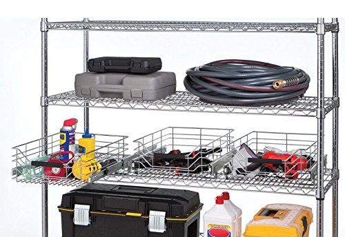 SP Product Steel Shelf Pull Out Storage Drawer for Cabinet Organizer