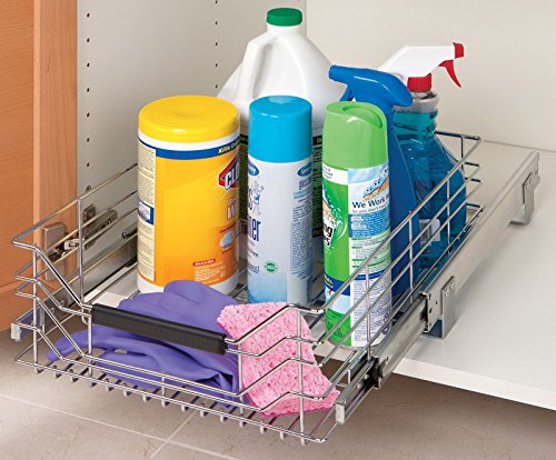 SP Product Steel Shelf Pull Out Storage Drawer for Cabinet Organizer