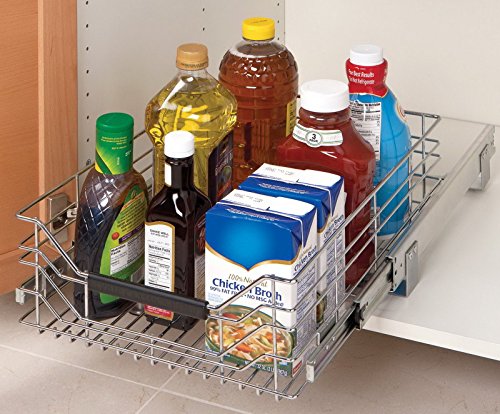 SP Product Steel Shelf Pull Out Storage Drawer for Cabinet Organizer