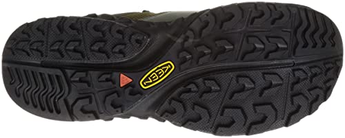 KEEN Men's NXIS Evo Mid Height Waterproof Hiking Boots, Forest Night/Dark Olive, 12