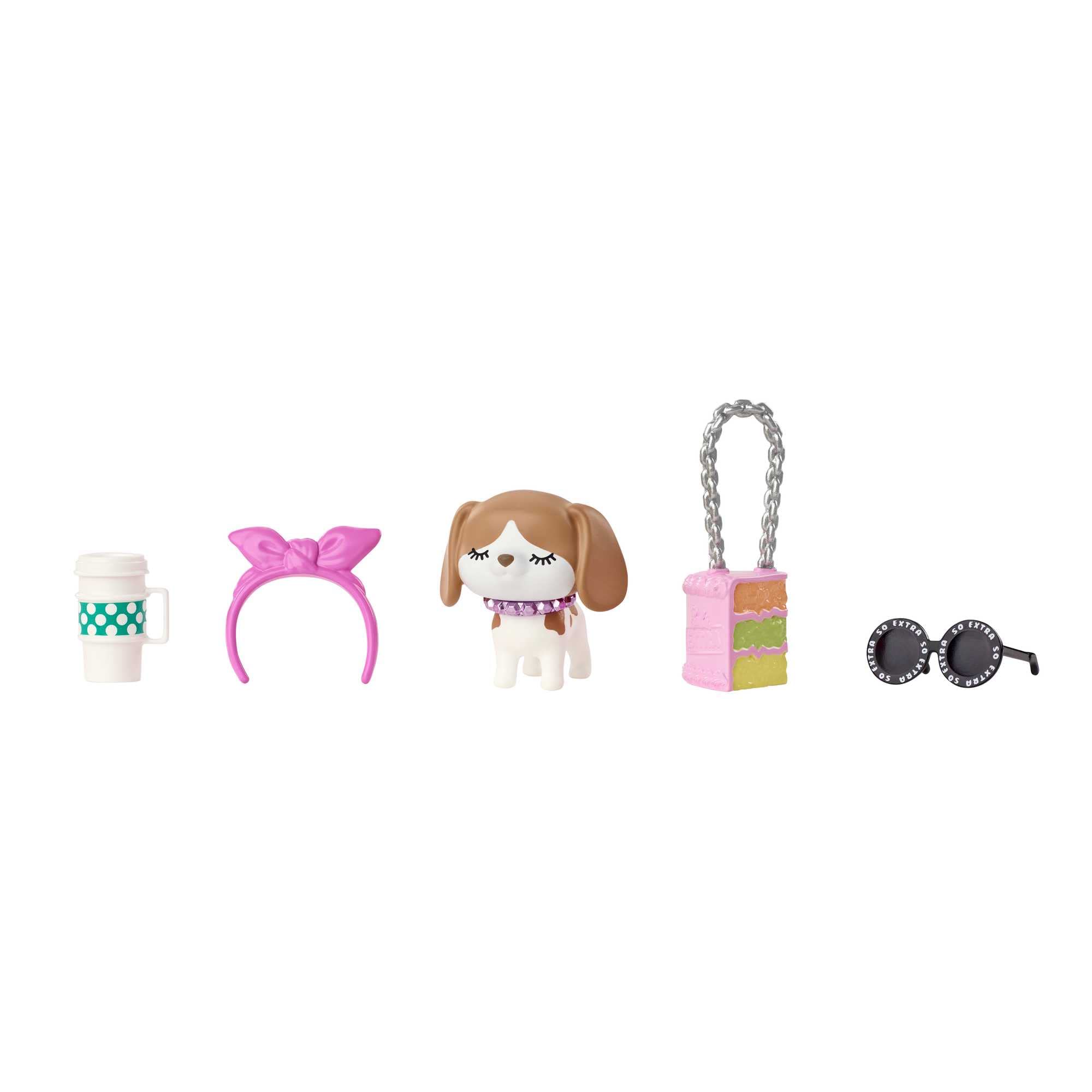 Barbie Extra Doll and Accessories with Burgundy Braids Dressed in Furry Jacket with Pet Puppy