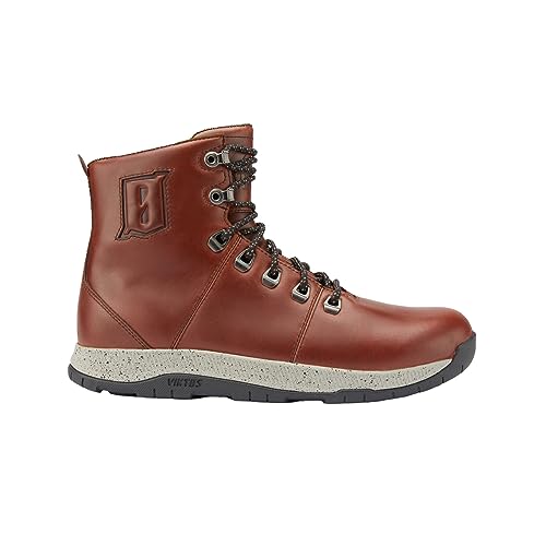 VIKTOS Men's Full-Grain Leather Mid-Height Breathable Actual Waterproof Boots, Gunstock, 9