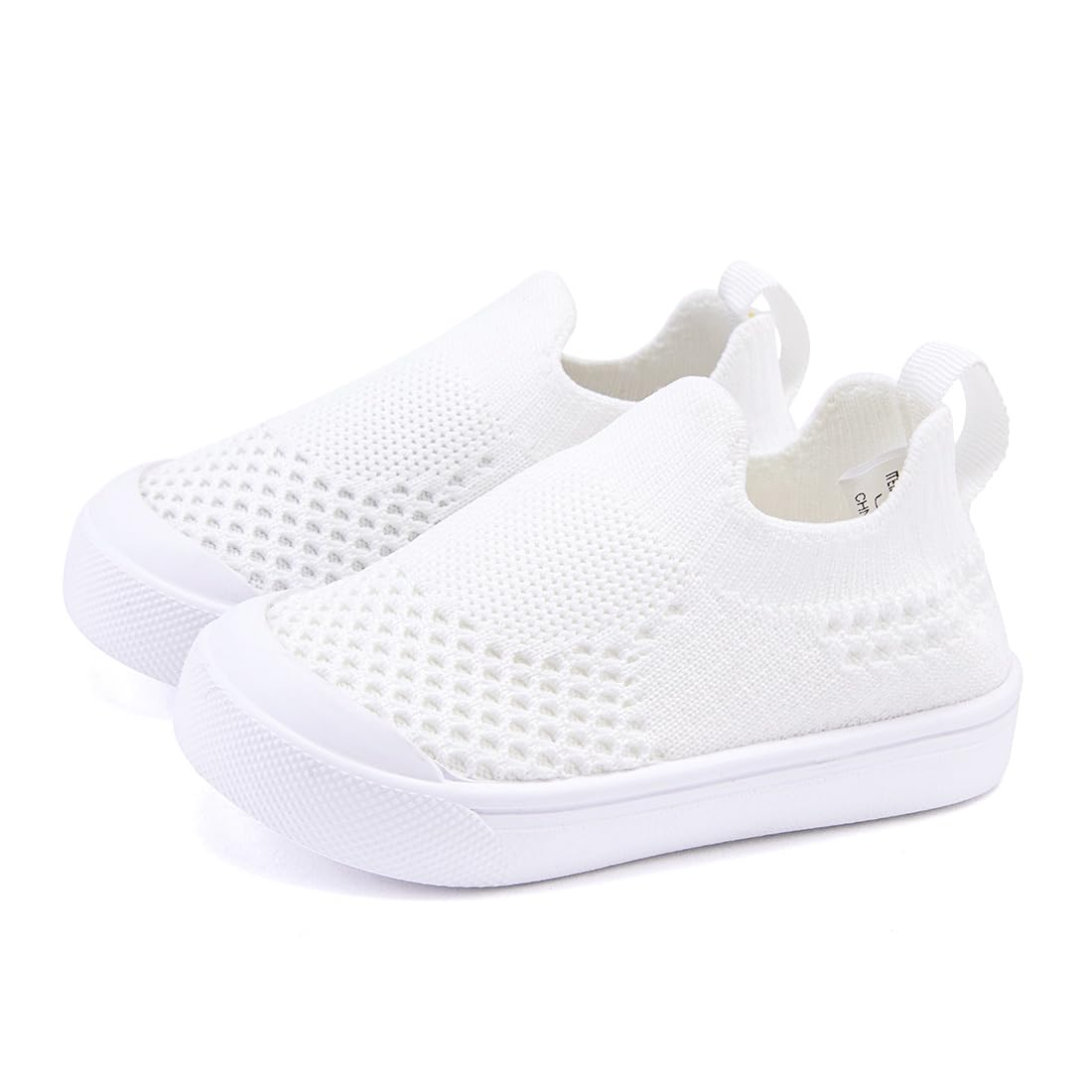 Baby Walking Shoes First Boy Girl Walker Infant Sock Tennis Mesh Sneakers Breathable 6 9 12 18 24 Months White Size 12-18 Months Infant