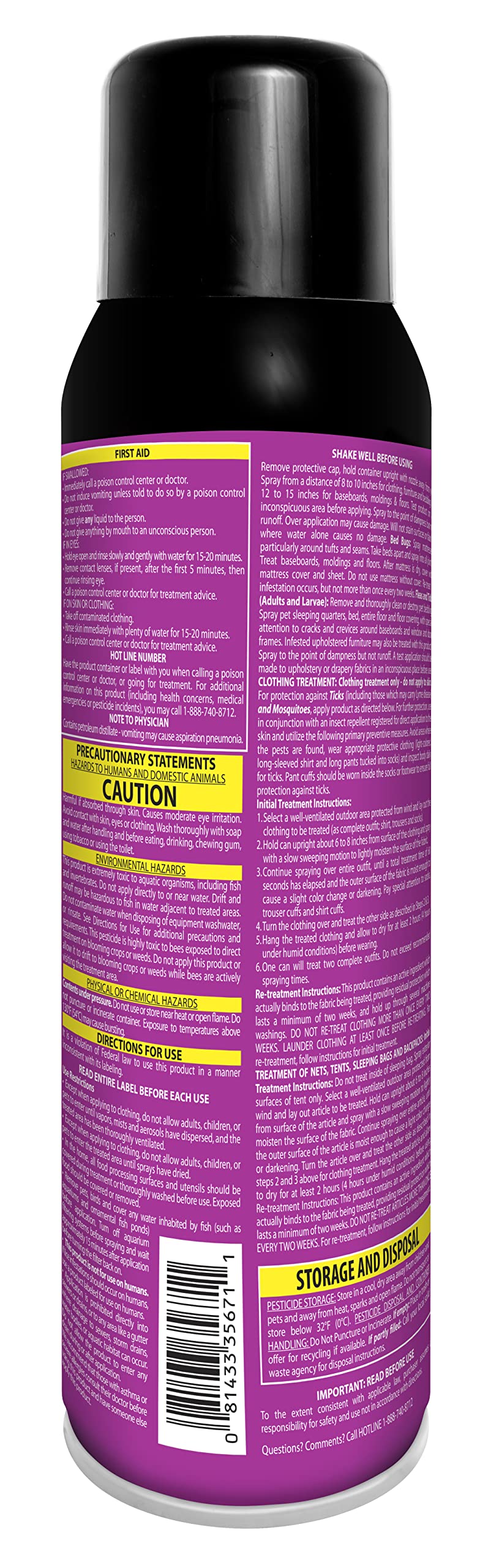 BOP Bed Bug, Flea and Tick Killer, 16.5 oz, Easy to Use Pest Control Spray, Kills Bugs On Contact and Keeps Your Home Insect Free, Indoor/Outdoor Use for Quick Results