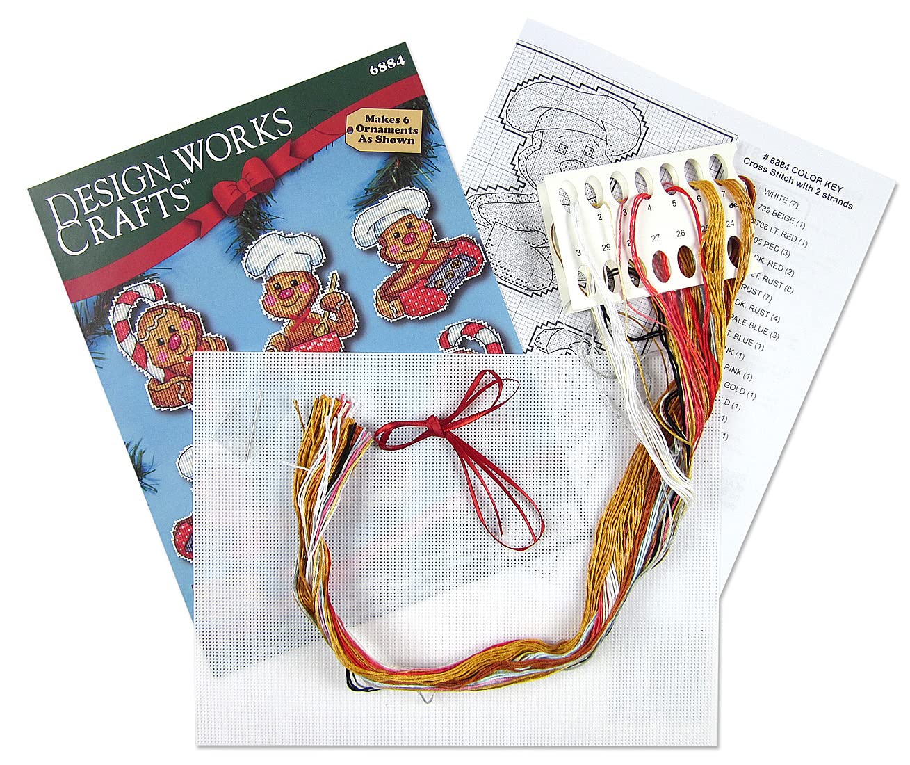 Design Works Crafts Counted Cross Stitch Ornament Kit, Gingerbread