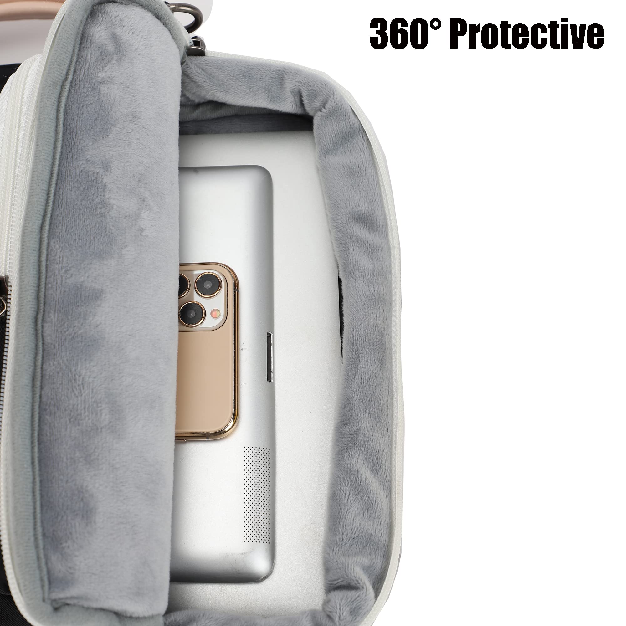 SANFAN 360° Protective Laptop Shoulder Bag Sleeve Case For MacBook Air 15 inch and 15 inch-15.6 inch Laptop (Black)