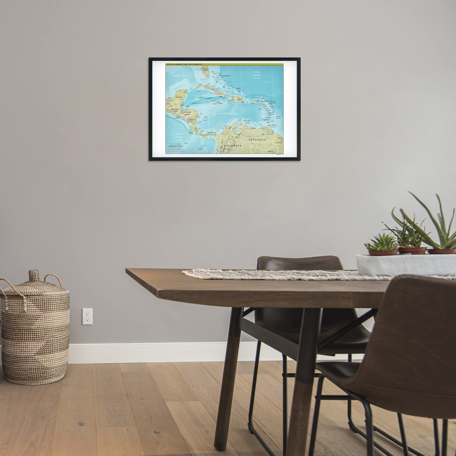 HISTORIX 2021 Central America Map - 24x36 Inch Central America and Caribbean Map - Wall Map of Central America and the Caribbean Poster Print
