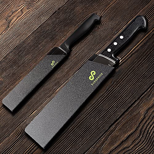 EVERPRIDE 6 Inch & 8 Inch Chef Knife Guard Set (2-Piece Set) Universal Blade Edge Cover Sheaths for Chef and Kitchen Knives β Durable, BPA-Free, Felt Lined, Sturdy ABS Plastic β Knives Not Included