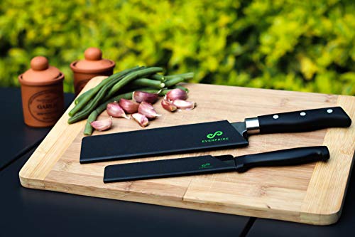 EVERPRIDE 6 Inch & 8 Inch Chef Knife Guard Set (2-Piece Set) Universal Blade Edge Cover Sheaths for Chef and Kitchen Knives β Durable, BPA-Free, Felt Lined, Sturdy ABS Plastic β Knives Not Included