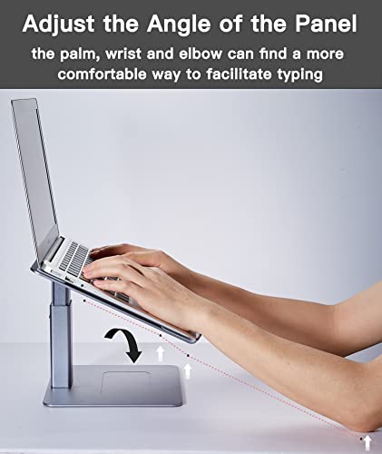 DEEDRR Adjustable Laptop Stand, Compatible with Laptops, Cameras, Projectors, Unique Latch for Quick Adjustment, Suitable for 13.3-15.6 Inch Computers