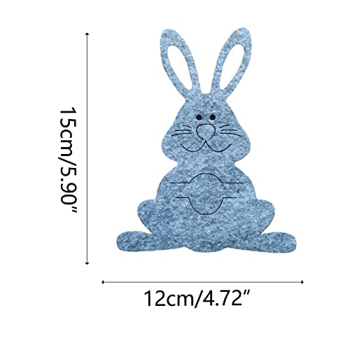 4Pcs Easter Cutlery Bag Set Festive Party Cutlery Decoration Bag Cutlery Decoration XR7