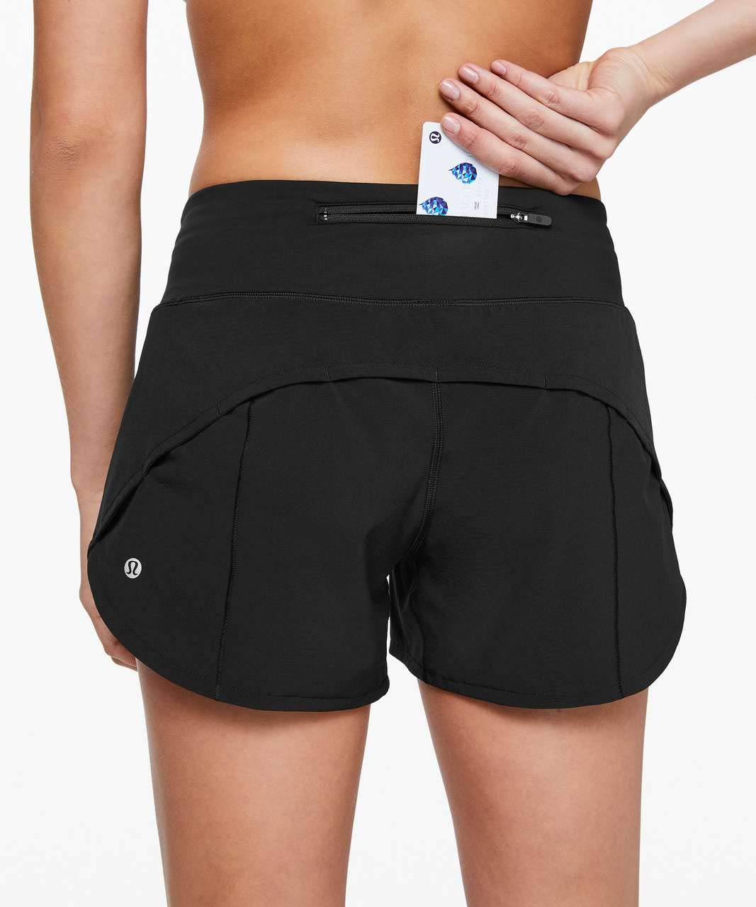 Lululemon Athletica LULULEMON Speed Up Short (4'' Inseam, 2, Black)