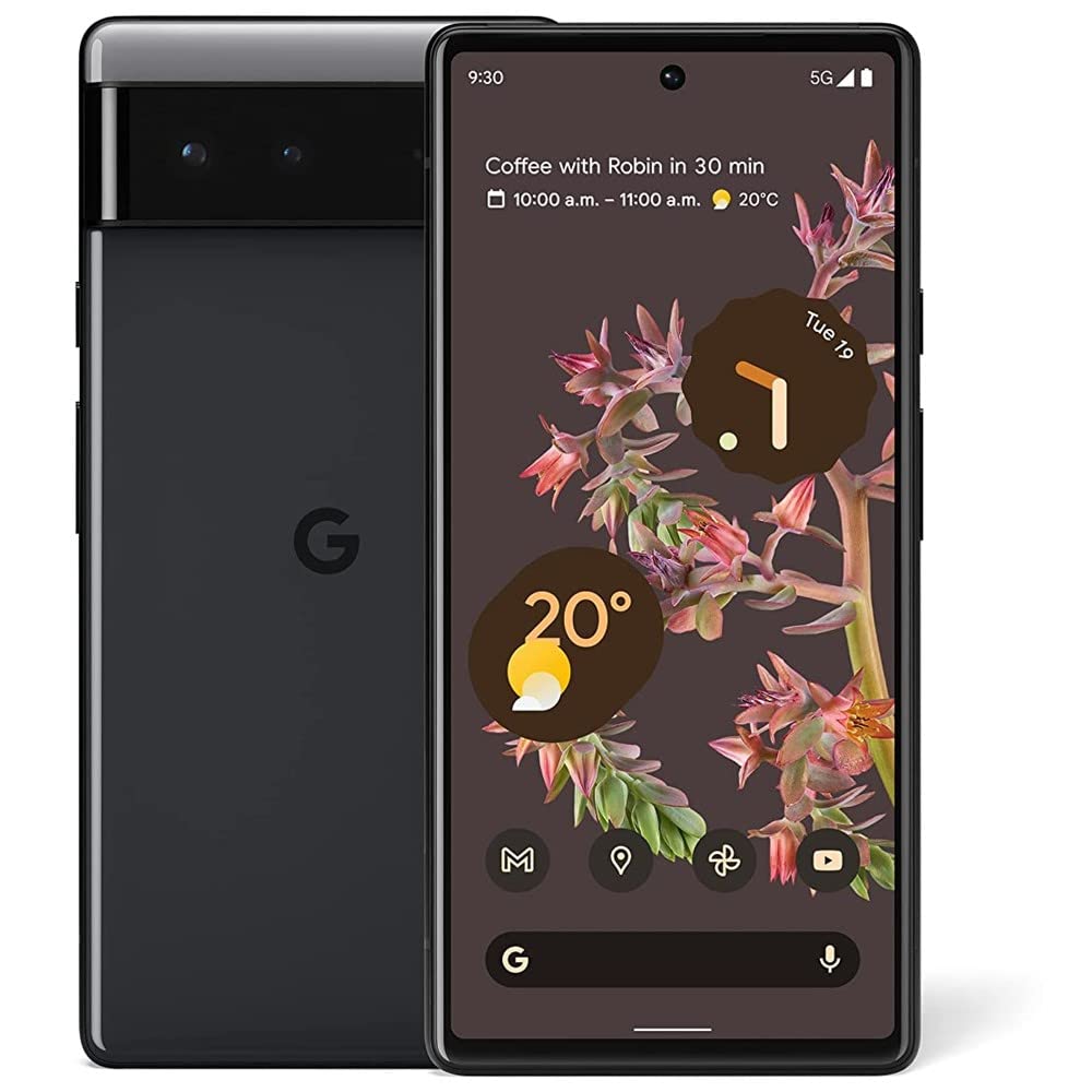 Google Pixel 6 5G, US Version, 128GB, Stormy Black - Verizon (Renewed)