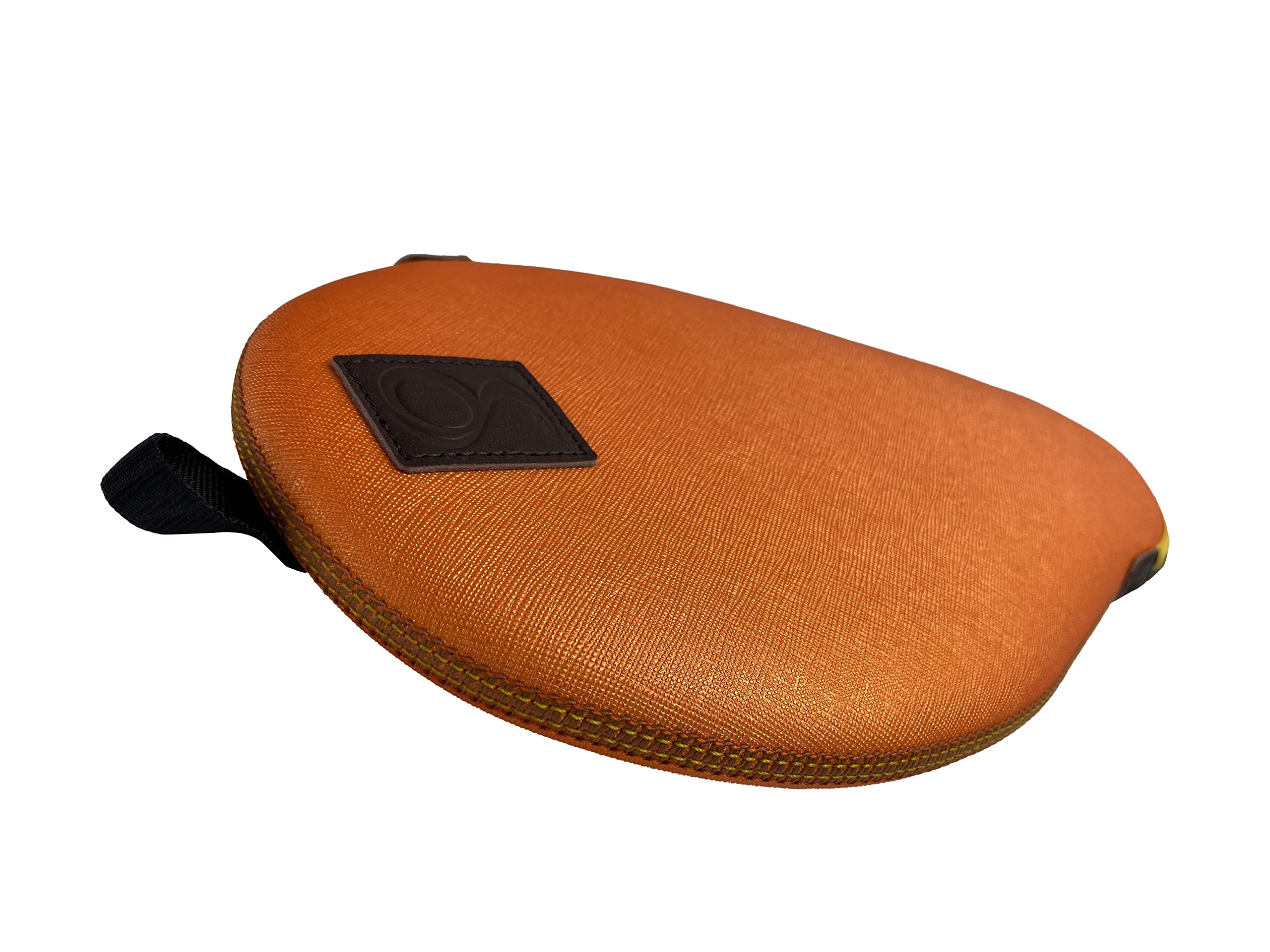 OneJoy Table Tennis Racket Bag, Single Ping Pong Paddle Case, Table Tennis Racket Cover, Ping Pong Bat Case for Single Table Tennis Bag with Zipper [ Orange] 11 inch x 6.7 inch (28cm x 17cm)