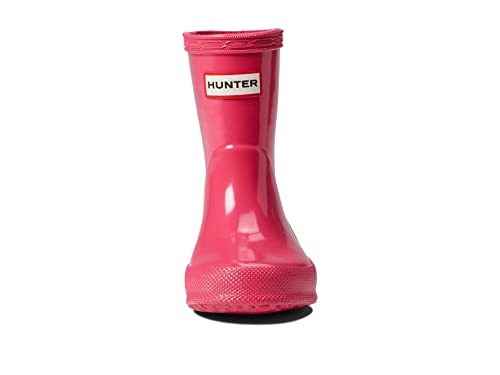 Hunter Little Kids Original First Classic Gloss Rain Boot, Bright Pink, 11